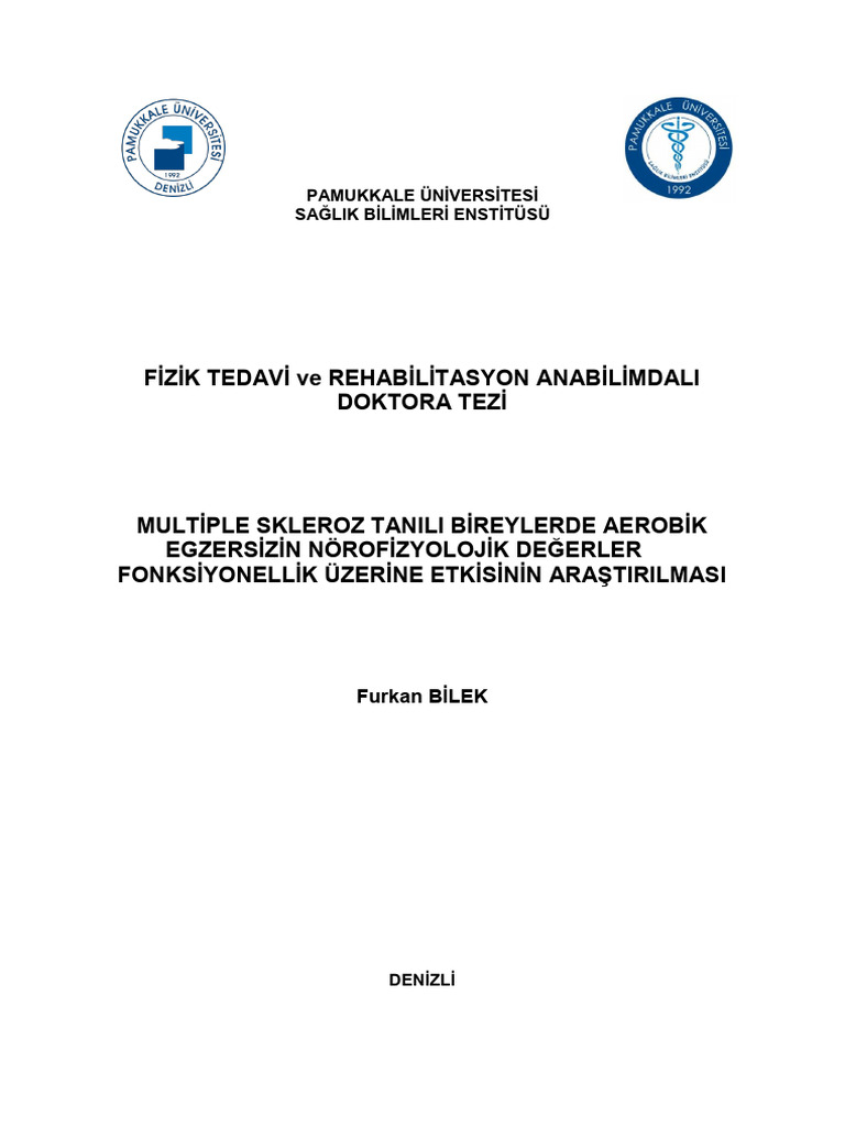Furkan Bilek Mste Aerobik Egz | PDF