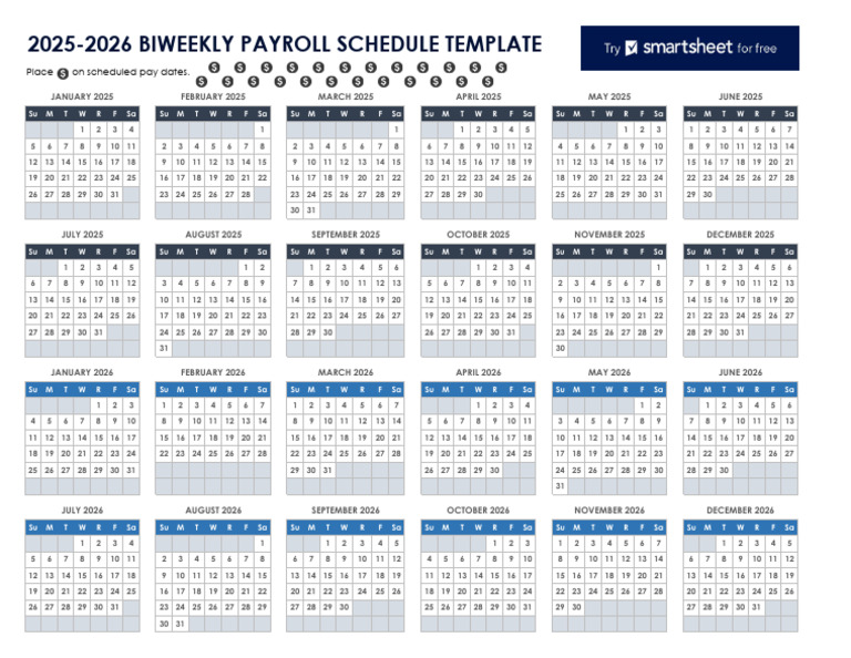 IC 2025 2026 Biweekly Payroll Schedule Template 8968 PDF | PDF