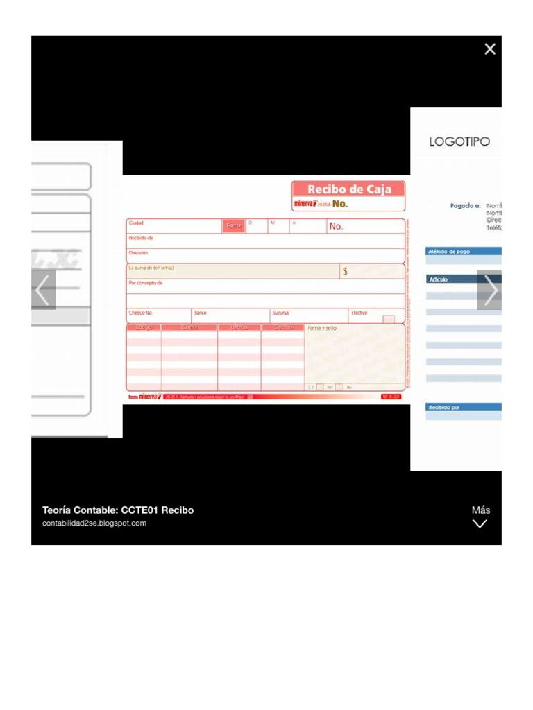 Teoría Contable: CCTE01 Recibo | PDF