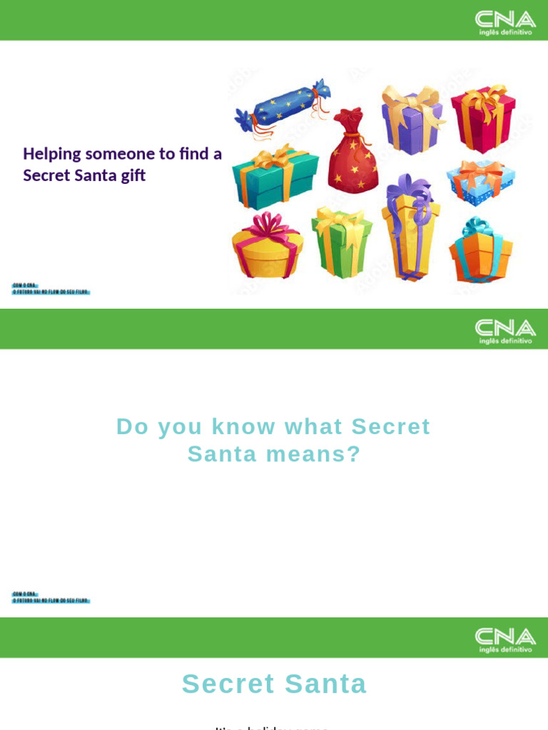 SC-N2U6A - Helping Someone To Find A Secret Santa Gift | PDF
