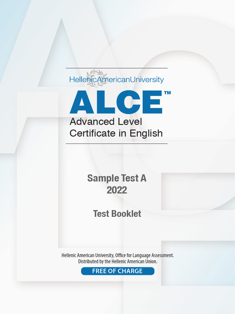Alce Sample-Test A-2022 v70 | PDF | Running | Handedness