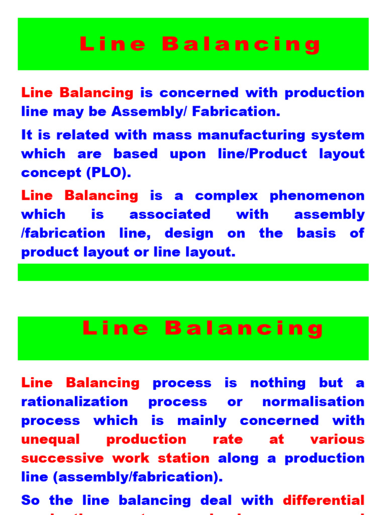 Line Balancing | PDF | Mass Production | Numbers