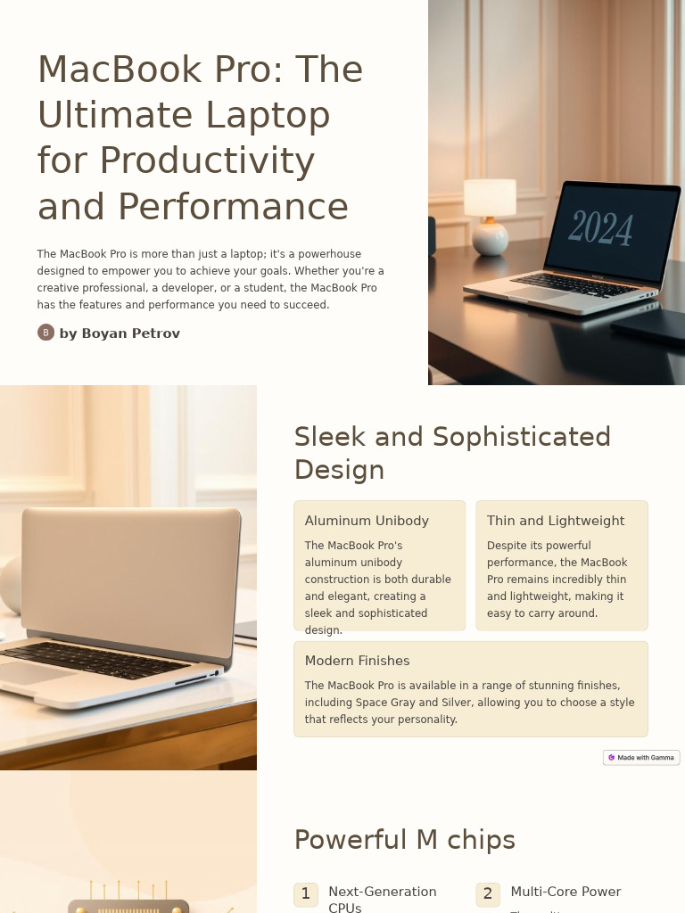 MacBook Pro The Ultimate Laptop For Productivity and Performance | PDF | Personal Computers ...