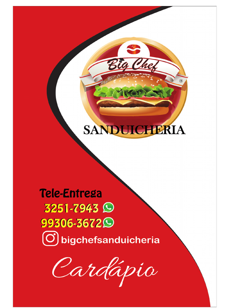 Cardápio Big Chef-1 | PDF