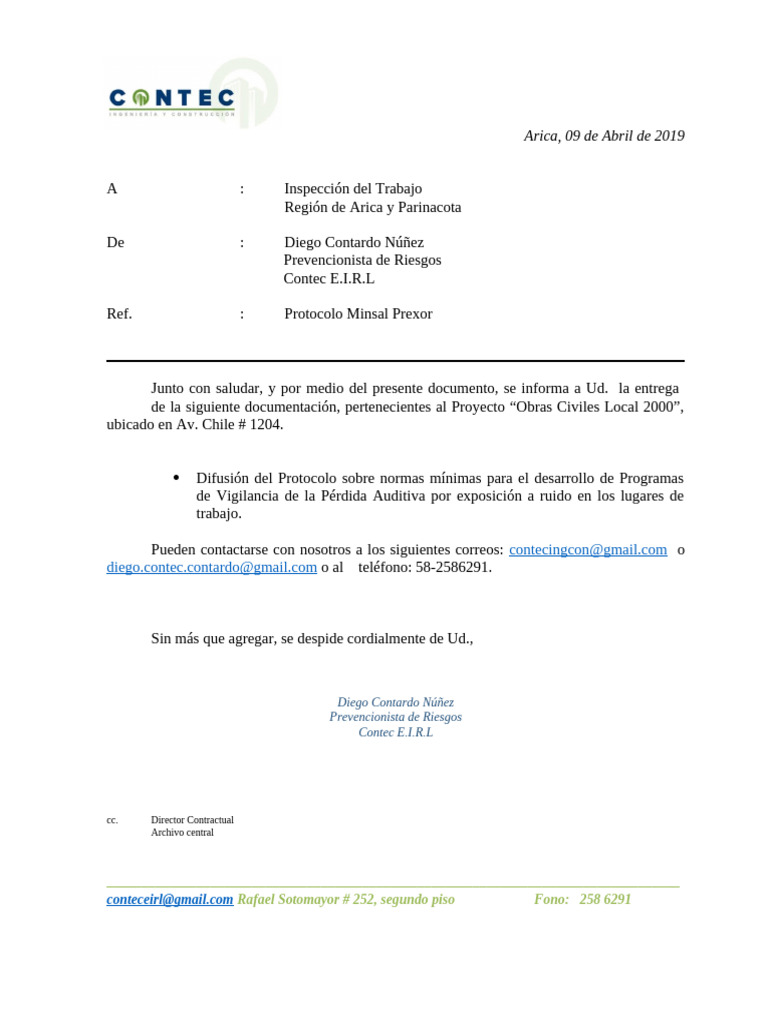 Carta Conductora | PDF