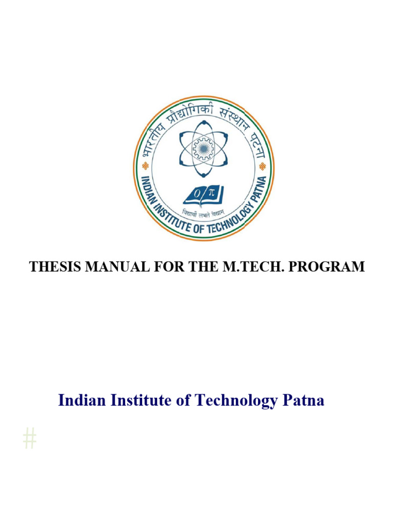 MTech Thesis Format Final 1 | PDF | Thesis | International System Of Units