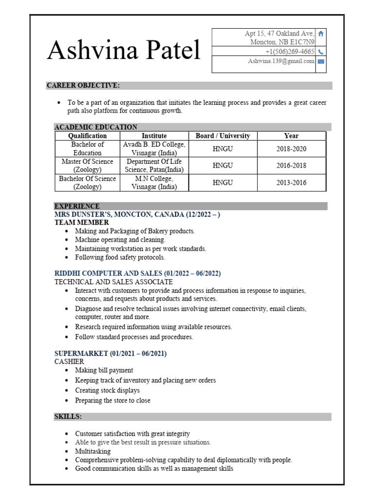 Ashvina Resume 24052024 | PDF