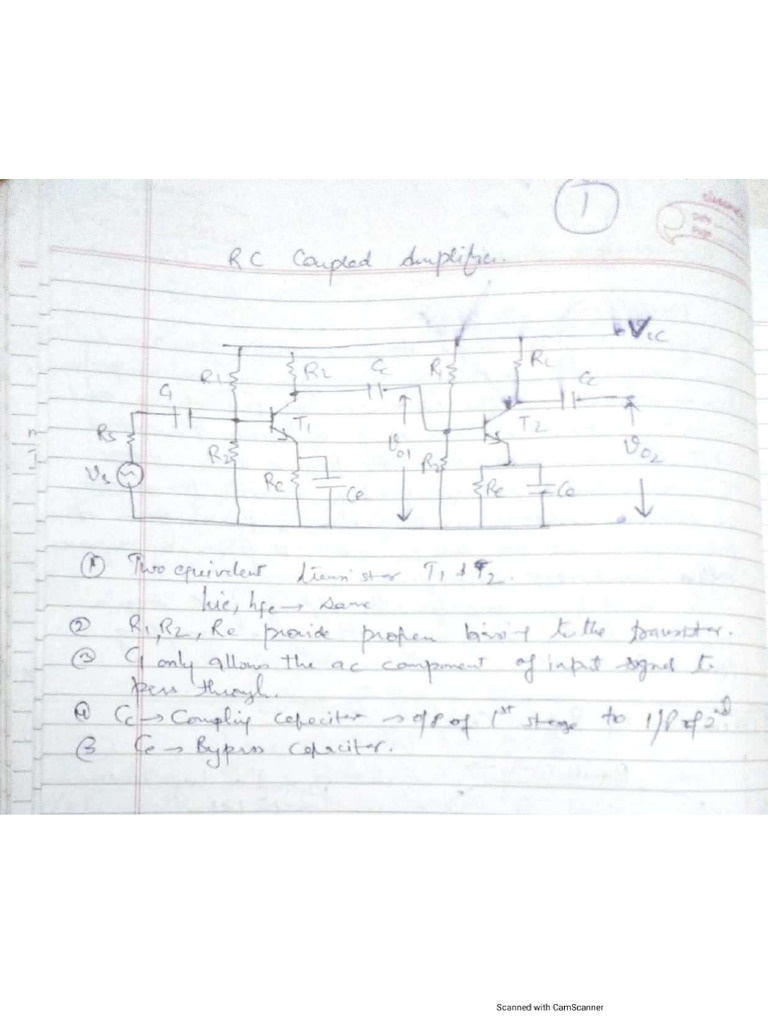 RC Coupled Amplifier1 Compressed | PDF