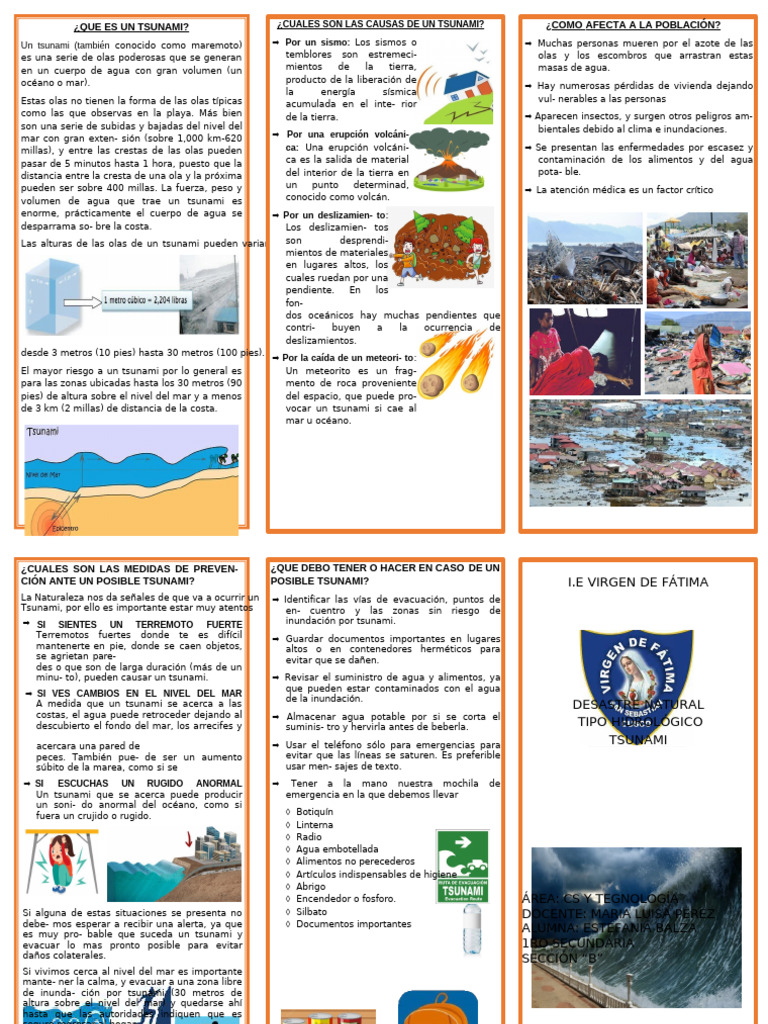 ¿Qué es un tsunami y sus efectos? | PDF | Tsunami | Temblores