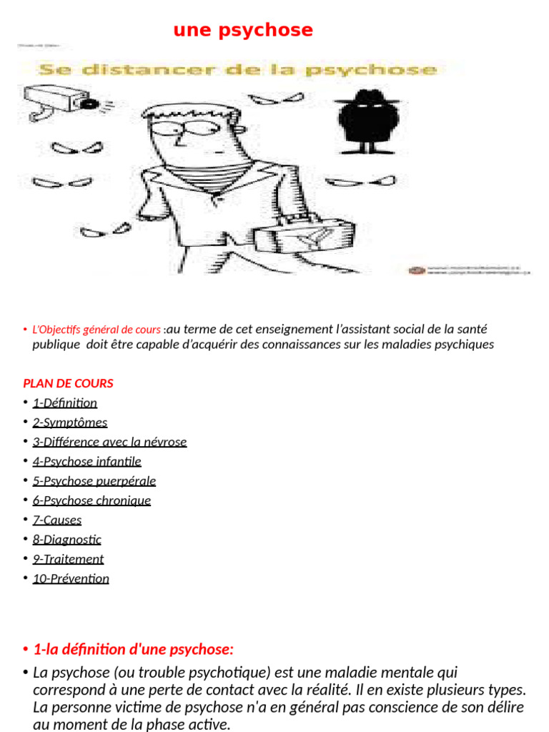 Comprendre la psychose : symptômes et traitements | PDF | Psychose ...