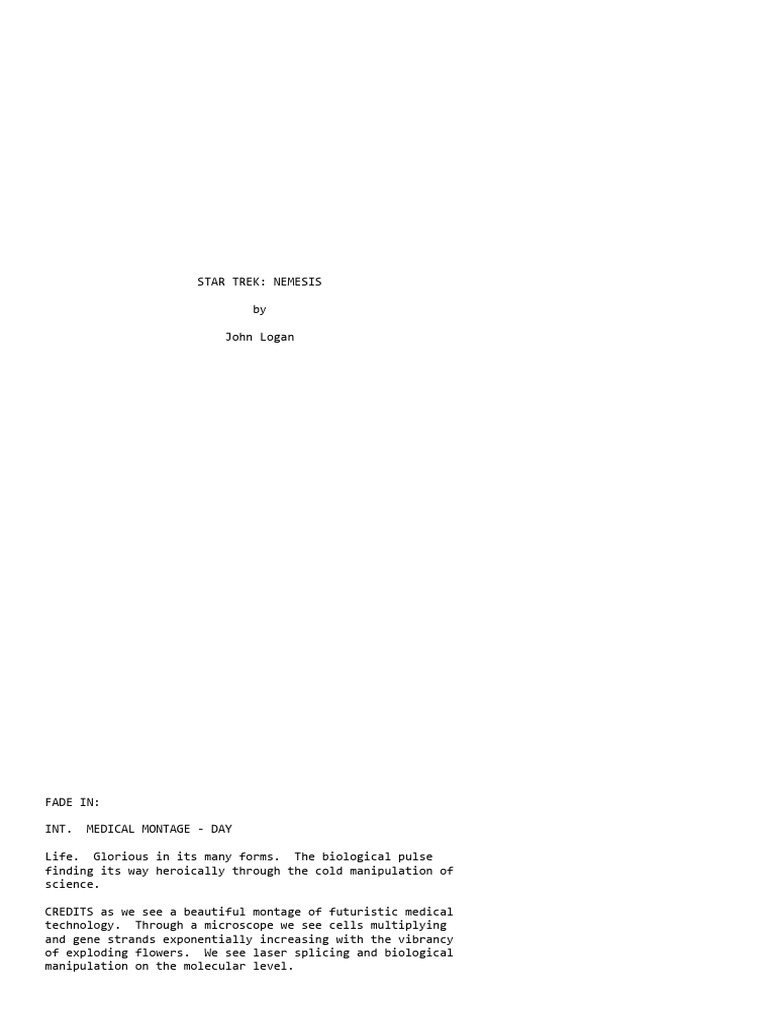 Star Trek - Nemesis | PDF | Jean Luc Picard | Worf