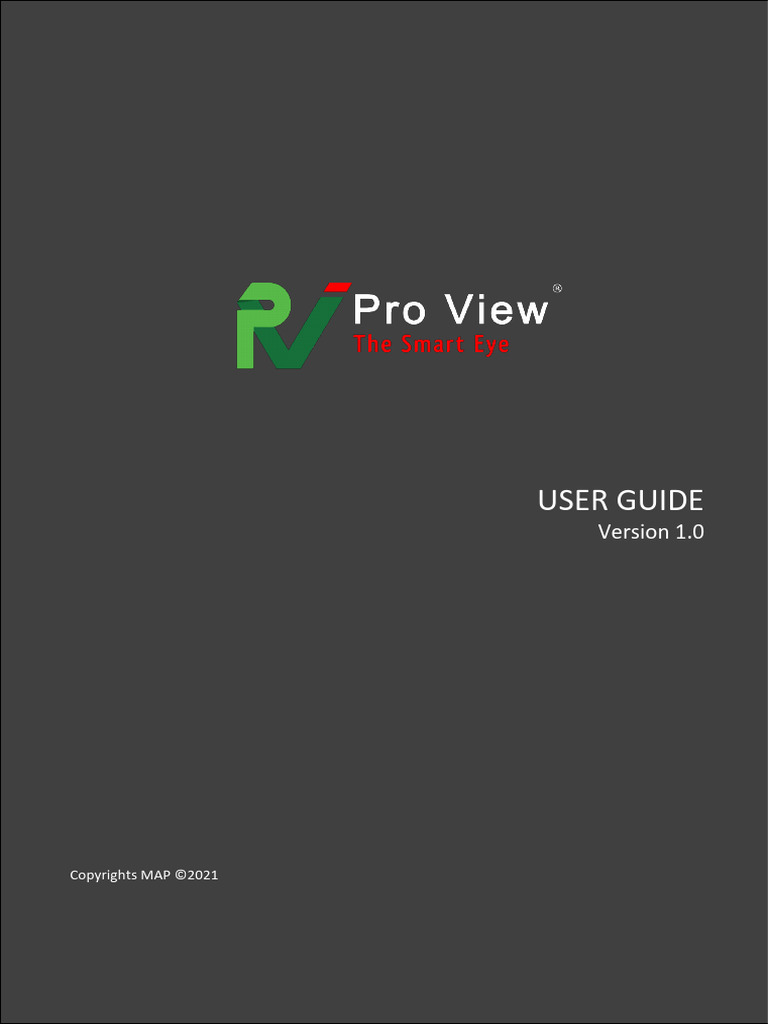 Proview User Guide V1.00 - R | PDF | World Wide Web | Internet & Web
