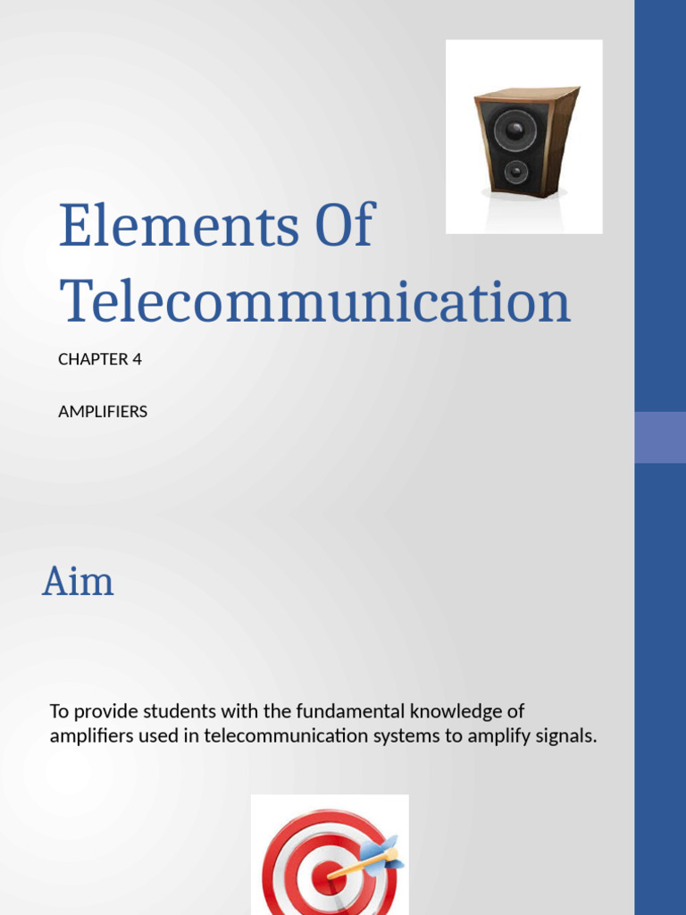 chapter 4 o | PDF | Amplifier | Telecommunications Engineering