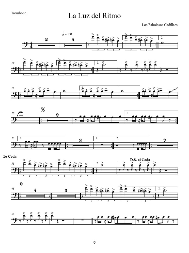 La Luz Del Ritmo - Trombone | PDF