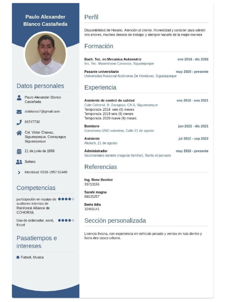 Curriculum Paulo Actual - para Combinar | PDF