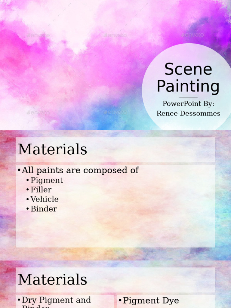 Essential Scene Painting Materials & Tools | PDF