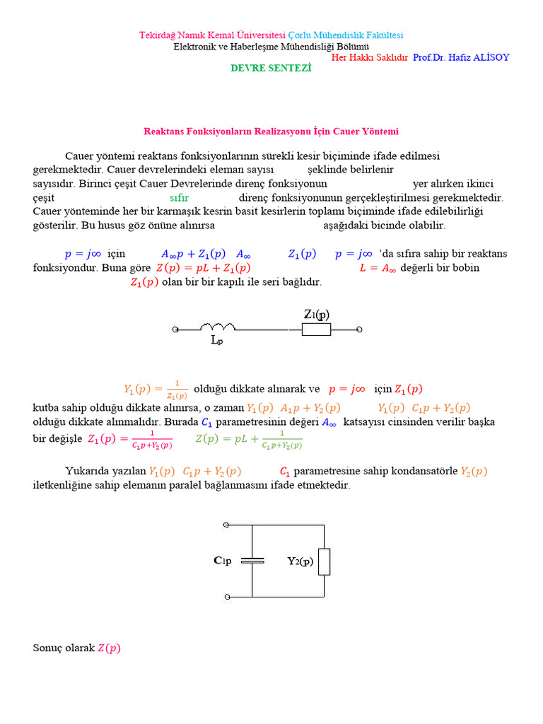Devre Sentezi Dersi 5.hafta | PDF