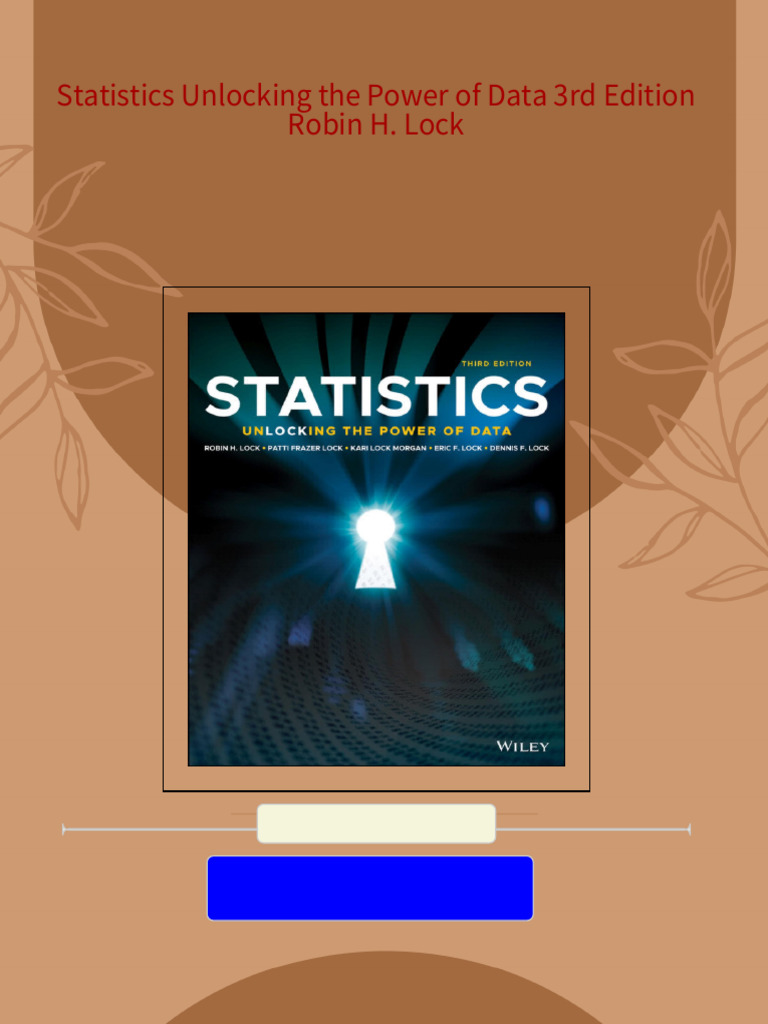 Instant Download Statistics Unlocking The Power of Data 3rd Edition ...