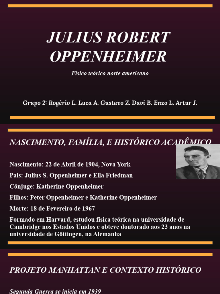 Julius Robert Oppenheimer | PDF