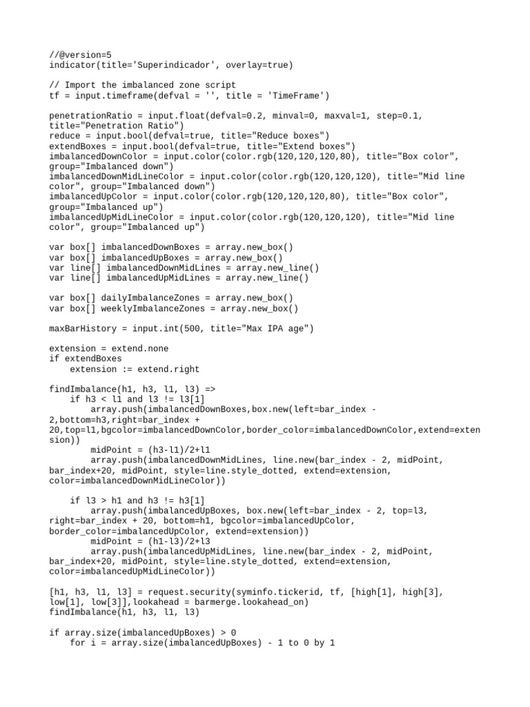 Pine Script Timezone Input Configuration | PDF | Computer Programming