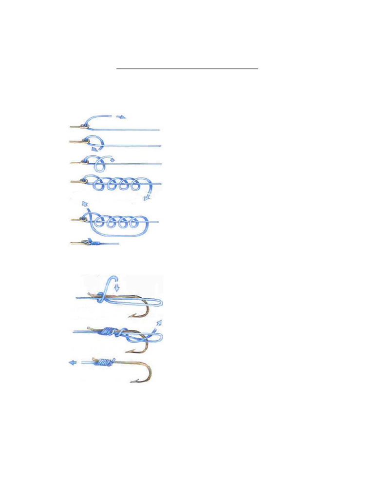 Nudos Basicos de Pesca | PDF | Nudo | Scoutcraft