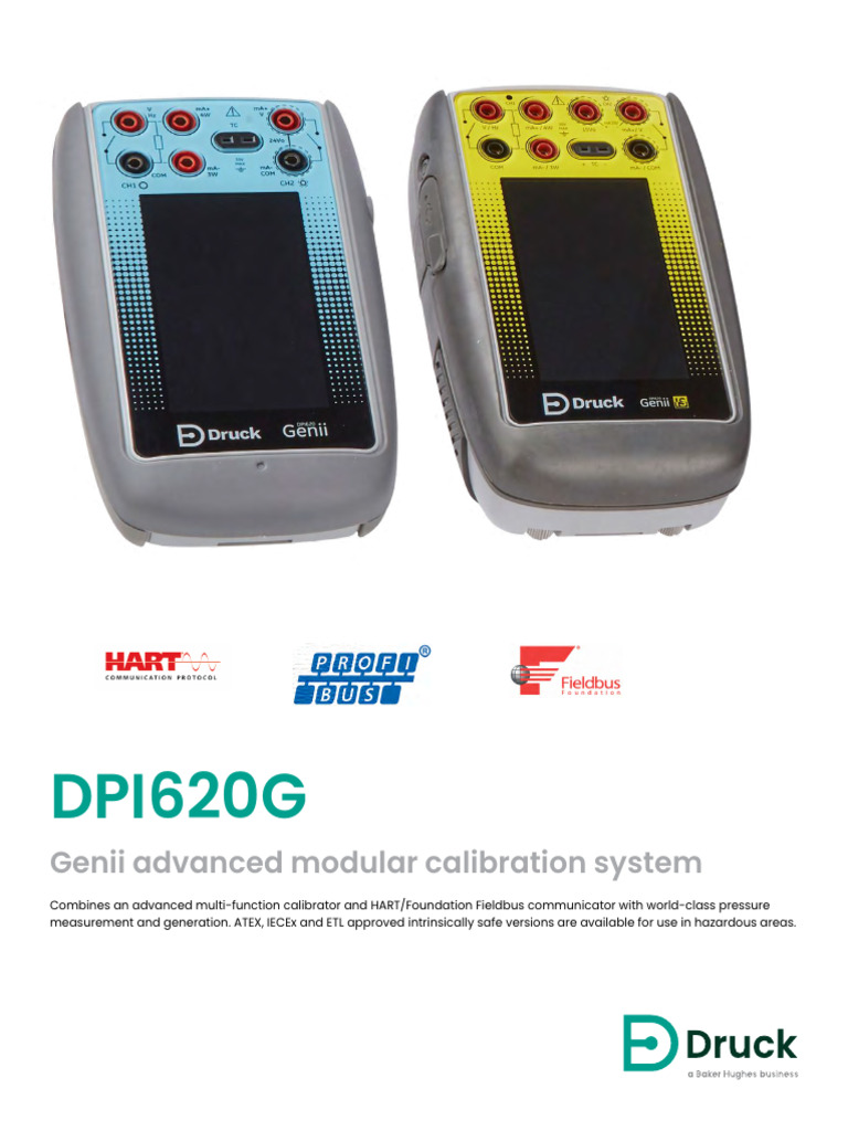 920-654H Druck DPI620G Datasheet - EN | PDF | Calibration | Electrical ...