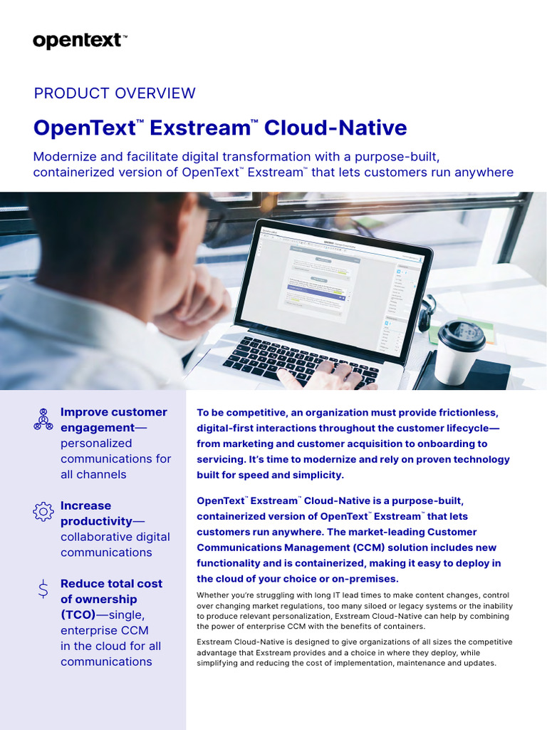Opentext Po Exstream Cloud Edition en | PDF | Cloud Computing ...