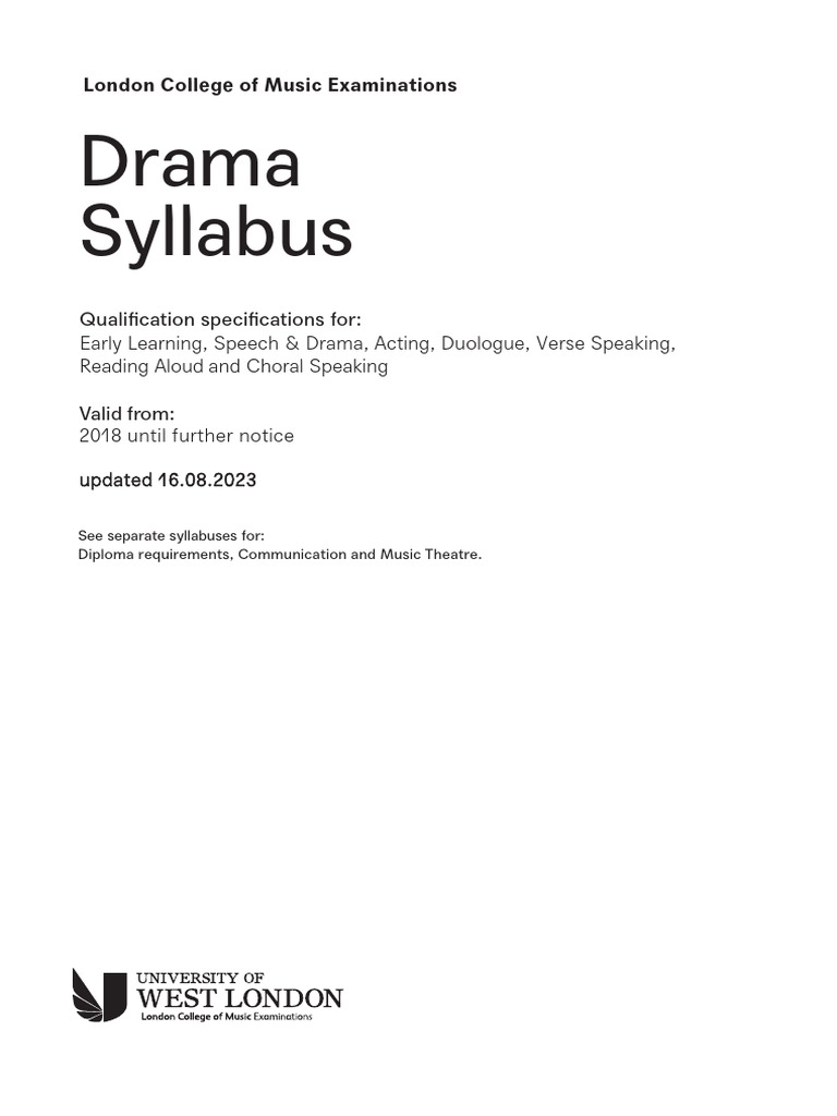 drama-grades-syllabus | PDF | Cognition | Learning