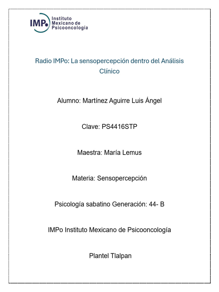 Radio IMPo Senso. | PDF