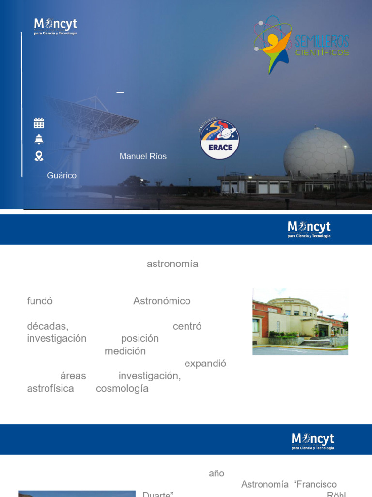 ERACE Guarico - Mincyt | PDF | Venezuela | Astronomía