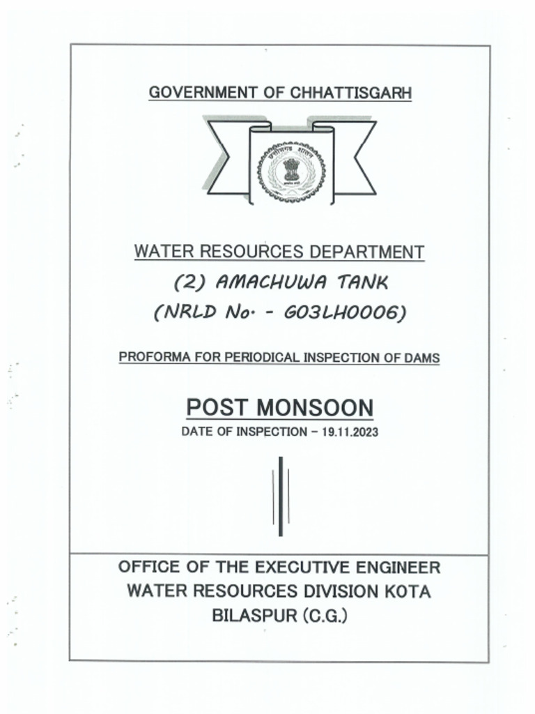 Kota Division - Amachuwa Tank | PDF