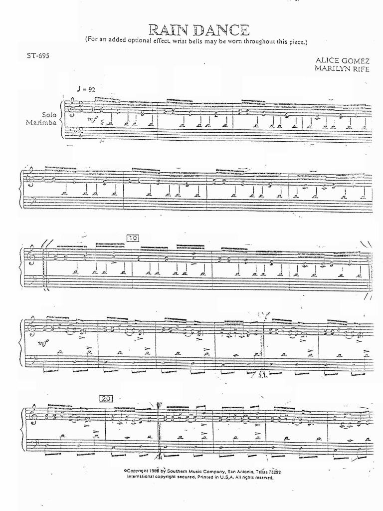 Rain Dance -Alice Gomez & Marilyn Rife-[1] | PDF