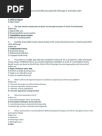 ITLS 9th Edition Basic Pre-Test | PDF | Shock (Circulatory) | Thorax