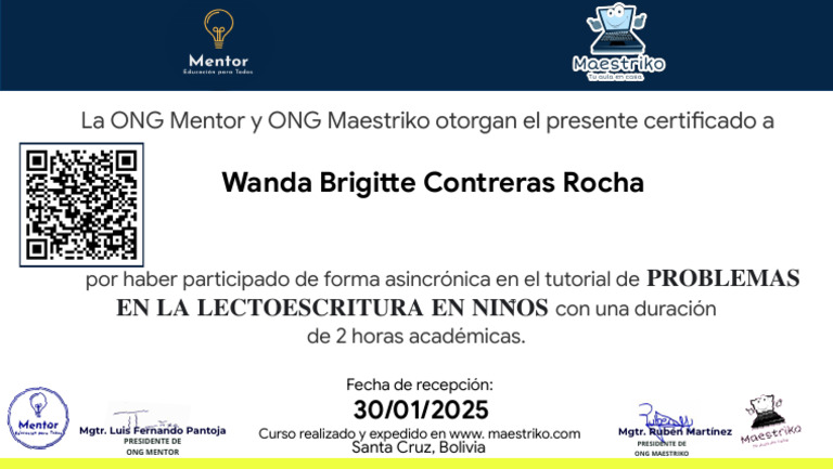 Wanda Brigitte Contreras Rocha - 23 TUTORIAL MENTOR | PDF