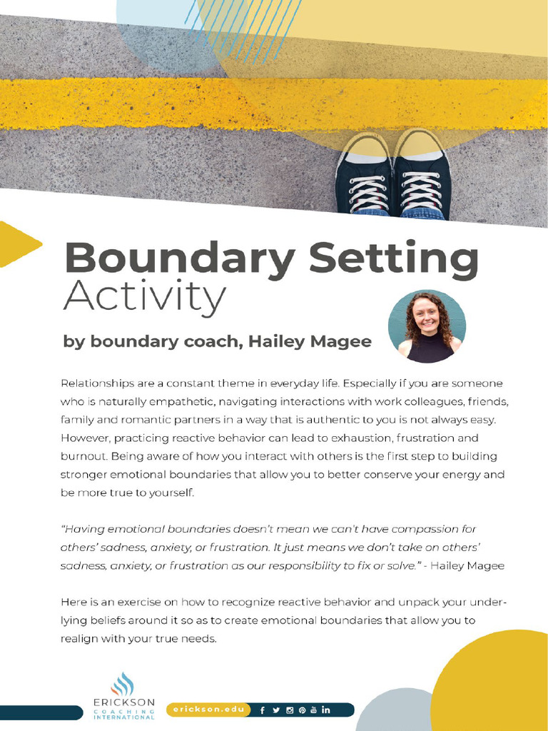 Boundary Setting Worksheet - HaileyMagee | PDF