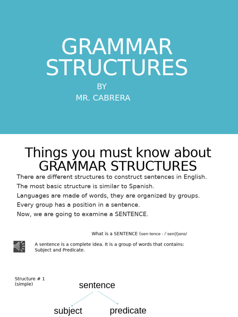 Grammar Structures | PDF