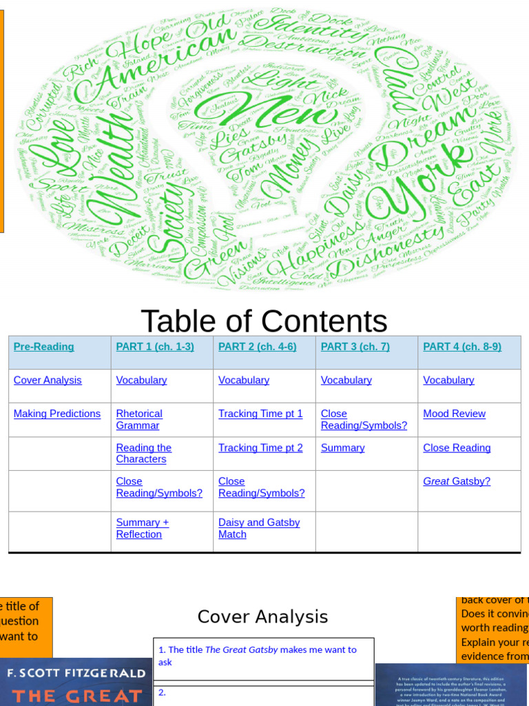 The Great Gatsby - Digital Notebook | PDF | The Great Gatsby