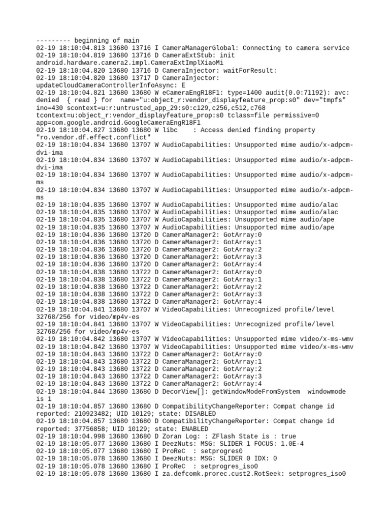 Log Cat 1740006604755 | PDF | Data Compression | Computing