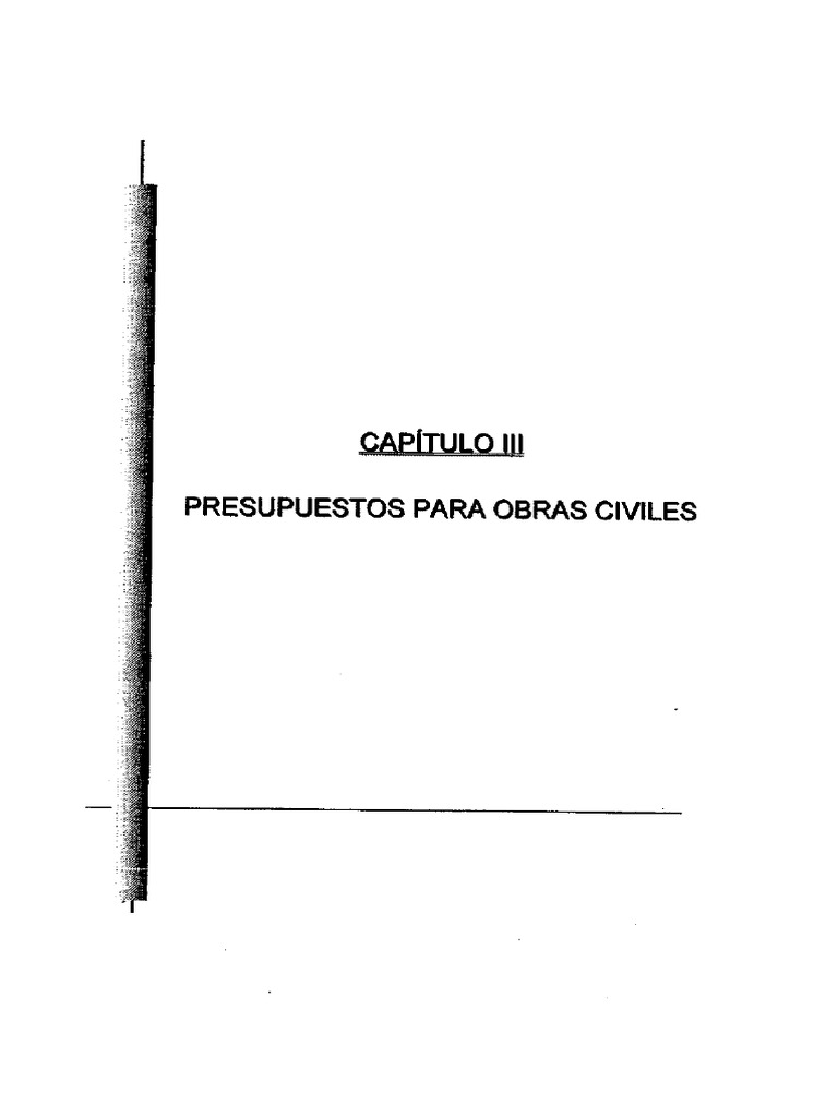 Presupuestos para Obras Civiles | PDF | Presupuesto | Depreciación