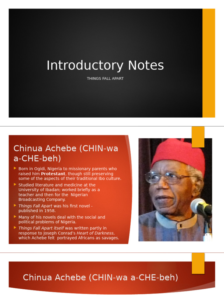 Chinua Achebe's Things Fall Apart Overview | PDF