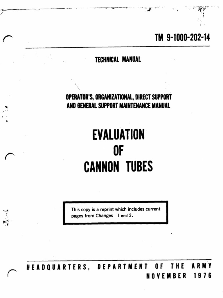 Tm9100020214 Evaluation of Canon Tubes | PDF | Gun | Military Technology