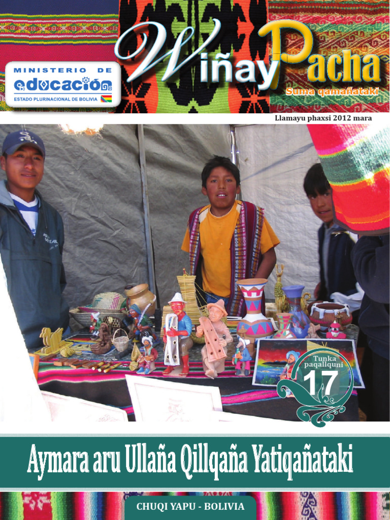 Aymara Aru Ullaña Qillqaña Yatiqañataki 17 | PDF | Bolivia | Andes