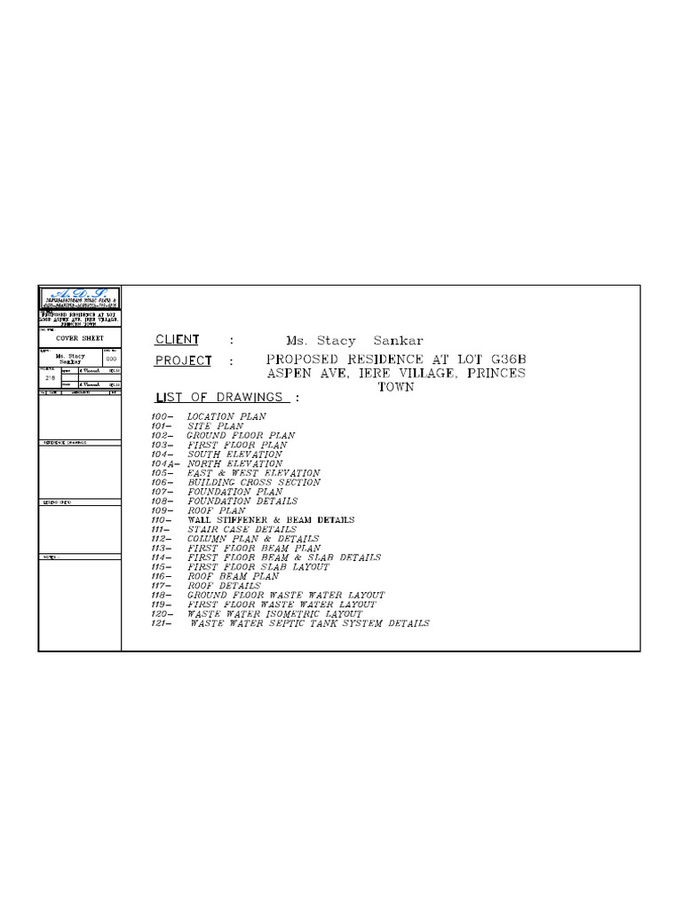 Steel Rafter and Septic Tank Details | PDF