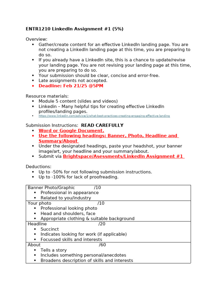 LinkedIn Profile Preparation Guide | PDF