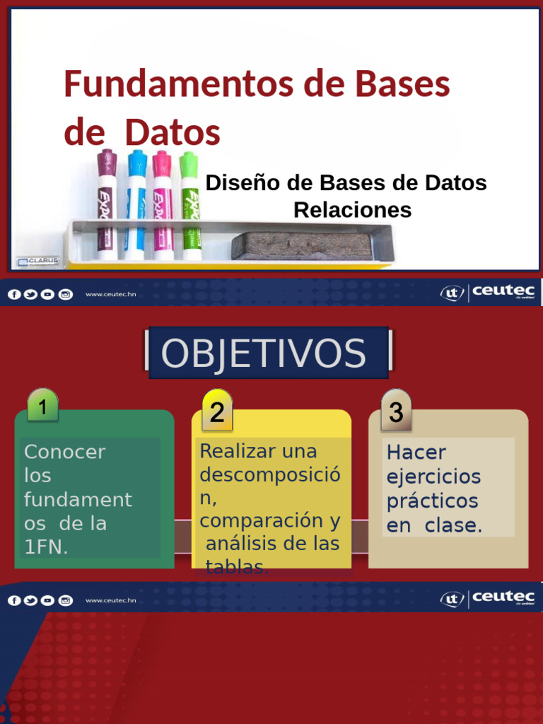 Semana 3 - Dia 1 - Normalización 1FN | PDF | Base de datos relacional ...