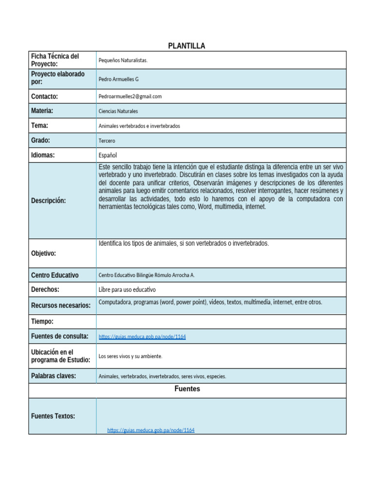 Proyecto Tutor - Pedro Armuelles | PDF | Multimedia | Internet