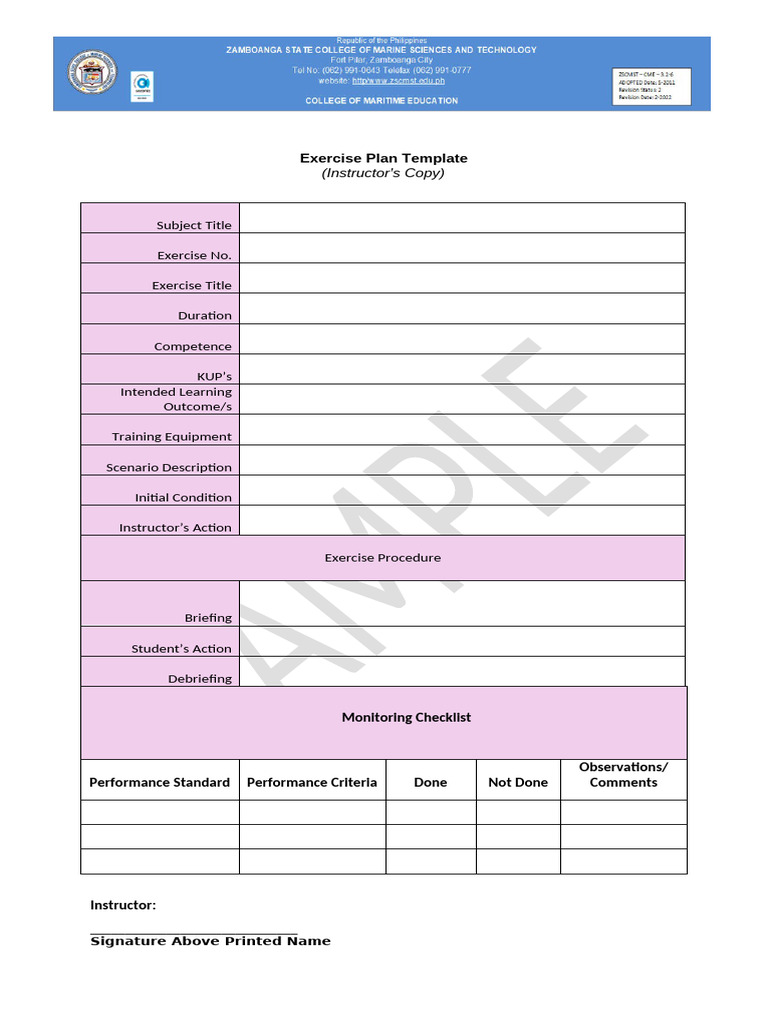Instructor Manual Template | PDF