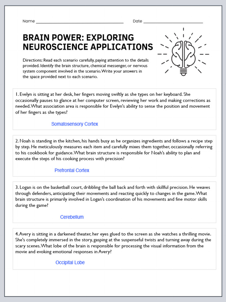 Student Copy of Brain Power - Exploring Neuroscience Applications - Do ...