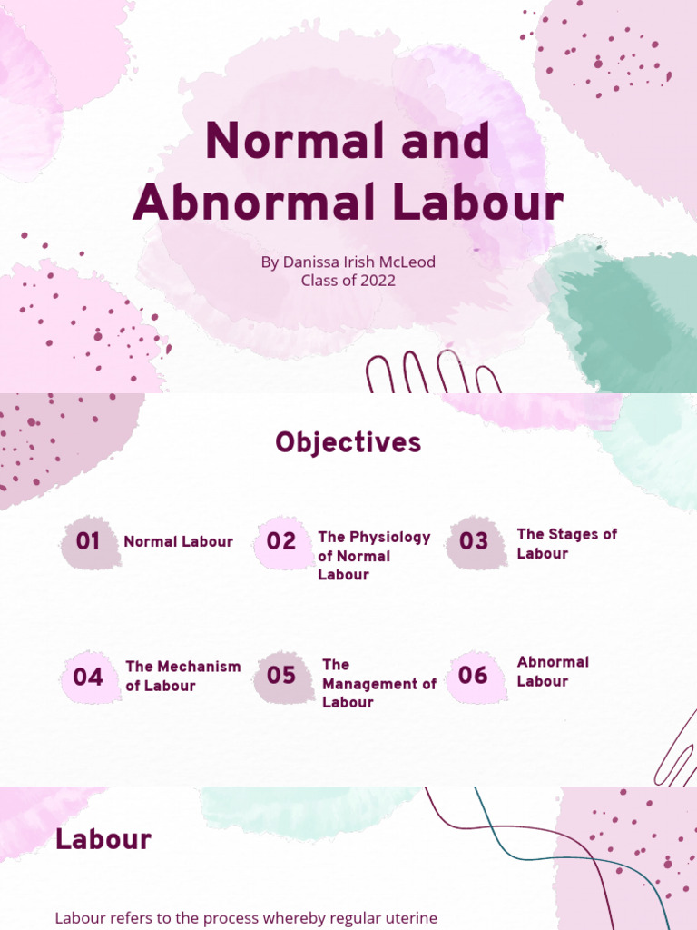 Normal and Abnormal Labour | PDF | Childbirth | Muscle Contraction