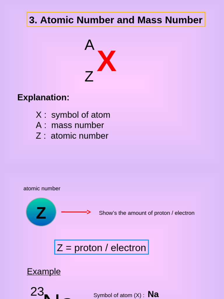 ATOMIC NUMBER AND MASS NUMBER | PDF | Isotope | Atoms